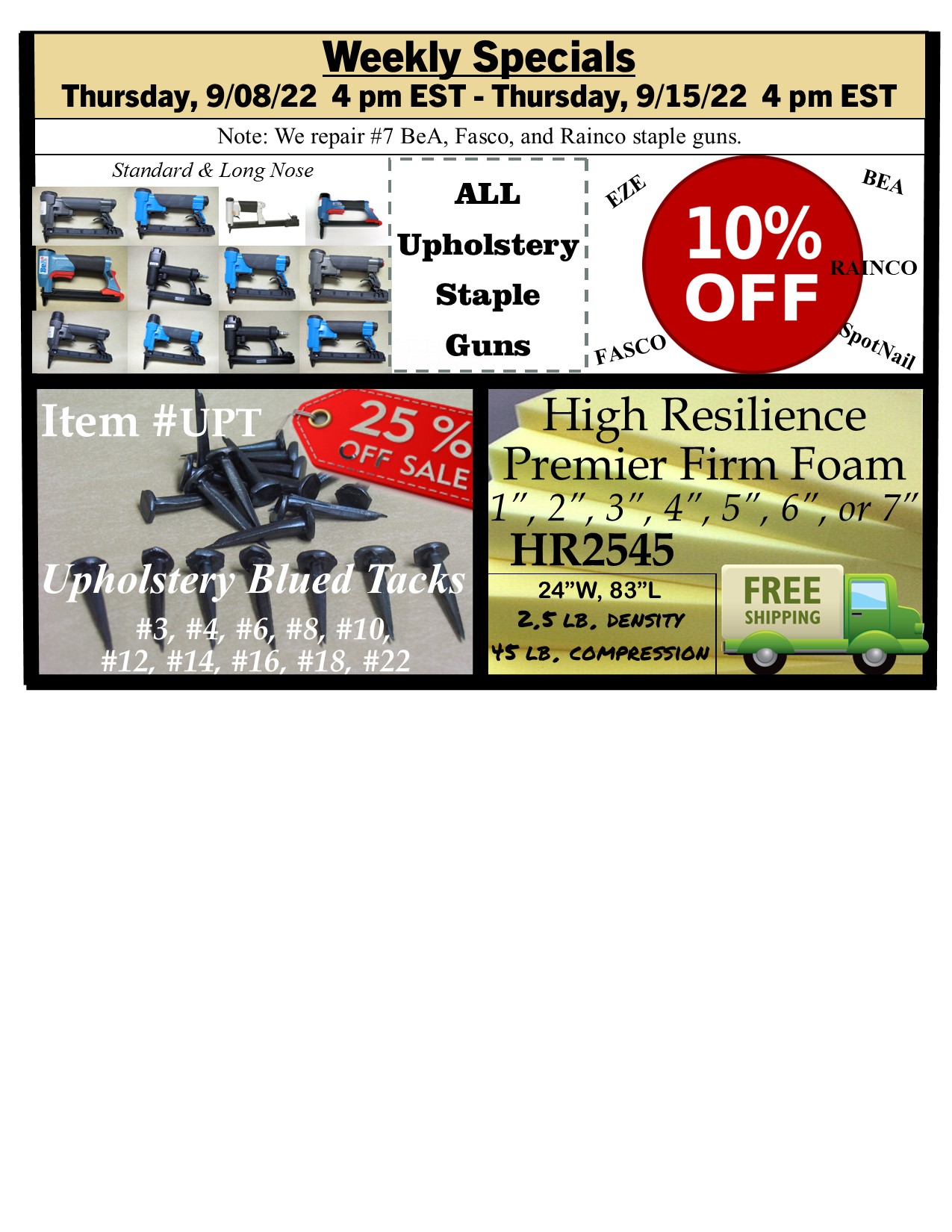 Upholstery Supplies - AUTOMOTIVE J-CLIPS